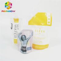 China Leak Proof Spout Pouch Packaging Glossy Surface Liquid Drink Juice Nylon Bag Laminated for sale