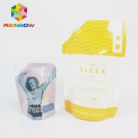 China Glossy Finish Nylon Liquid Stand Up Spout Pouch Baby Food Packaging Squeeze Bag for sale