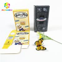 China Glossy shiny hot stamping OEM brand logo printed paper box gift cosmetics eyelash packaging card boxes for sale