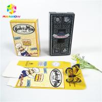 China Full color customized logo UV craft paper boxes with hang hole bottle gift cosmetics packing box for sale