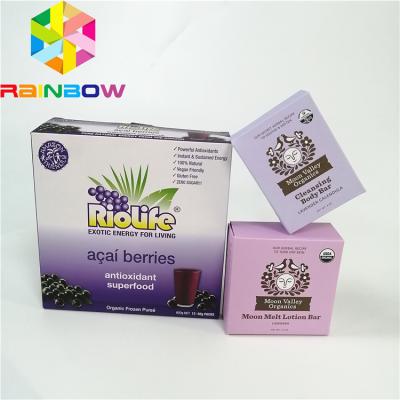 China Purple flat recyclable wax coating paper kraft corrugated paper box flute cardboard mailer box food grade coffee tea pac for sale