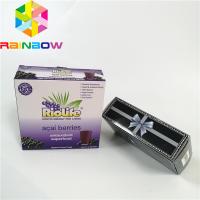 China Purple flat recyclable wax coating paper kraft corrugated paper box flute cardboard mailer box food grade coffee tea pac for sale