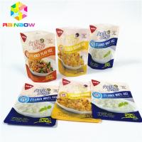 China High Temp Vacuum Storage Bag Transparent Retort Pouch For Sauce Steamed Rice Packaging for sale