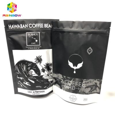 China Gravure Printing Aluminum Foil Bags , Ground Coffee Stand Up Zipper Bags With Valve for sale