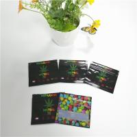 China Resealable Herbal Incense Packaging , Flat Tabcoo Weed Packaging Bag Gravure Printing for sale