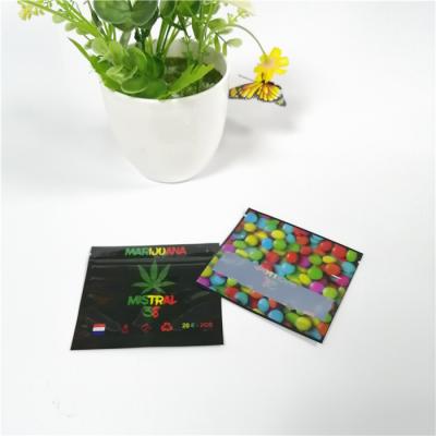 China Frosted k Plastic Bags Weed Cigarette Pouch Rotogravure Printing CYMK Color for sale