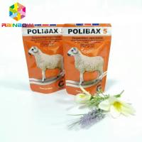China Plastic Stand Up Foil Pouch Packaging Animal Feed Bags Zipper Top With Window for sale