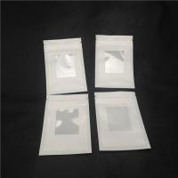 China Black Texts Printed Jewellery Packing Pouches White Background For Bracelet Packets Earings for sale