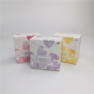 China Foldable Display Paper Box Packaging White Cardboard For Cosmetic / Soap / Food Cookies Gift for sale
