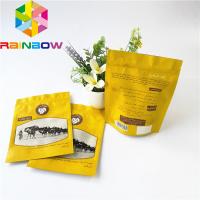 China Mylar Stand Up Zipper Pouch Bags Dessert Tea Coffee Packing Smell Proof Recyclable for sale