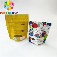 China Mylar Stand Up Zipper Pouch Bags Dessert Tea Coffee Packing Smell Proof Recyclable for sale
