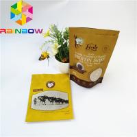 China Mylar Stand Up Zipper Pouch Bags Dessert Tea Coffee Packing Smell Proof Recyclable for sale