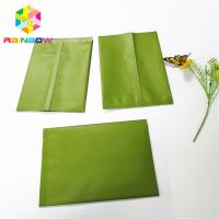 China Light Green Back Center Heat Seal Bags Custom Logo Foil Food Powder Candy Pouch for sale