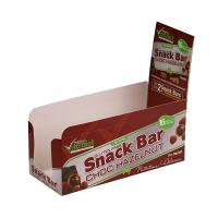 China Cheap Custom Retail Logo Printed foldable Corrugated Cardboard Counter Display Box For Snack Bar Packaging for sale