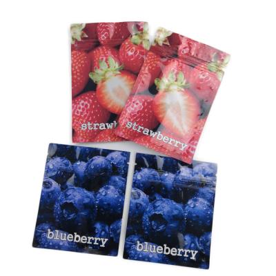 China Fruit Flavour THC Gummies Plastic Pouches Packaging Flat Bag With Childproof Ziper for sale