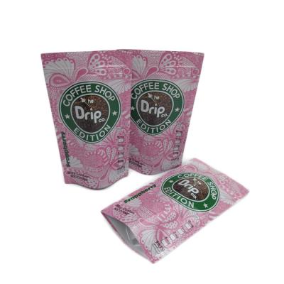 China Drip Coffee Packaging Custom Printed Zipper Stand Up Pouch Smell Proof Eco Friendly for sale