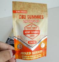 China Digital Printing Airtight  Zip Lock Bags Aluminum Foil CBD Gummy Small Pouches for sale