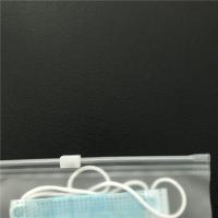 China Disposable Mask Packaging Heat Seal Bags Zipper Top Gravure Printing With Window for sale