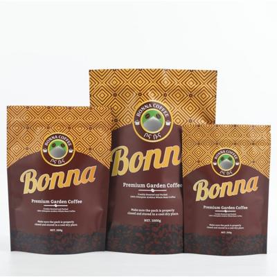 China Biodegradable Stand Up Coffee Pouches Slimming Matcha Green Tea Bags Gravure Printing for sale