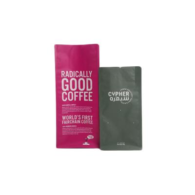 China Custom Printed Heat Seal Tea Bags Resealable With One Way Degassing Valve for sale