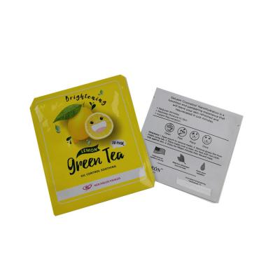 China Aluminum Foil Resealable Packaging Bags Matt / Glossy Finish Mylar Cosmetic Face Mask Packing for sale