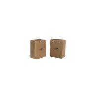 China Doypack Stand Up Pouch Small Handmade Kraft Paper Bag Recycled With Handle for sale