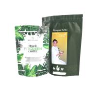 China Food Grade Packaging Tea Bags Aluminum Foil  Smell Proof Doypack Coffee Bean Pla Pouch for sale