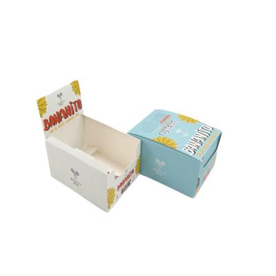 China Recyclable Paper Box Packaging Colorful Printing Food Storage Customized Logo for sale