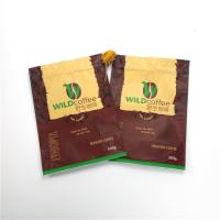China Matte Customized Foil Pouch Packaging Coffee Bags Strong Sealing Eco - Friendly for sale