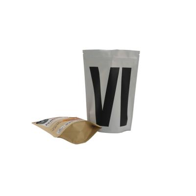 China Foil Pouch Packaging Aluminum Foil Stand Up Coffee Bag With Degassing Valve for sale