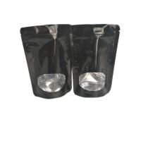 China Transparent Front Foil Lined Gravure Printing Stand Up Zipper Pouch Bags for sale