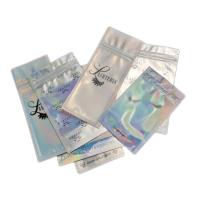 China Transparent Makeup Sachet Holographic Foil Cosmetic Organizer Bag for sale