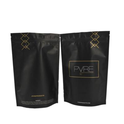 China Matte Black Coffee Laminated Foil Pouch Packaging for sale