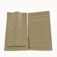 China Flat Bottom Pouch Biodegradable Customized Paper Bags for sale