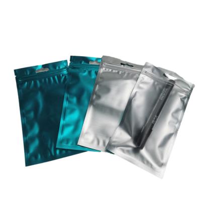 China Customized Transparent Front zip Lock Foil Pouch Packaging for sale