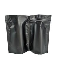 China Non Smell Black Matte Laminated Foil Stand Up Pouch for sale