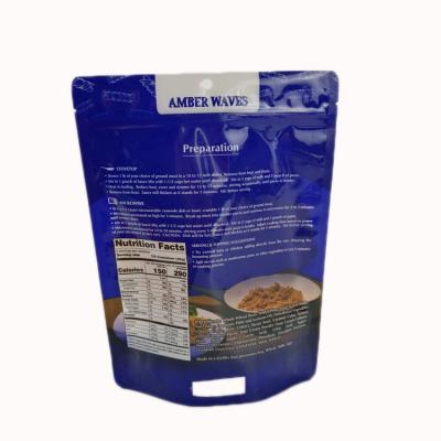 China Pizza Skillet Meal Glossy Finish Food Packaging Bags for sale