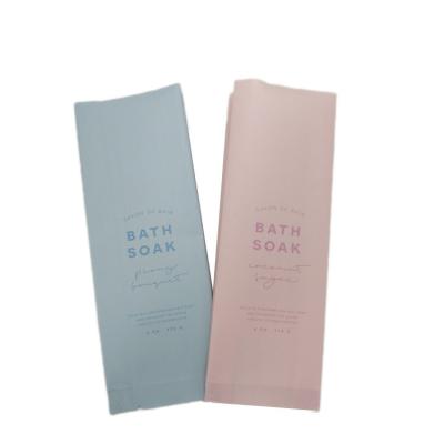China Bath Soak / Salt Packet Laminated Foil Plastic Stand Up Pouch for sale