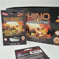 China Custom Printed Plastic Rhino Pills Blister Card Packing for sale