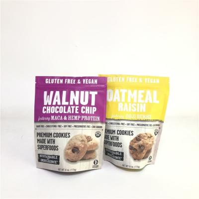 China Customized Stand Up Food Grade Cookie Nut Cashew Packaging Bag Food Mylar Bag for sale