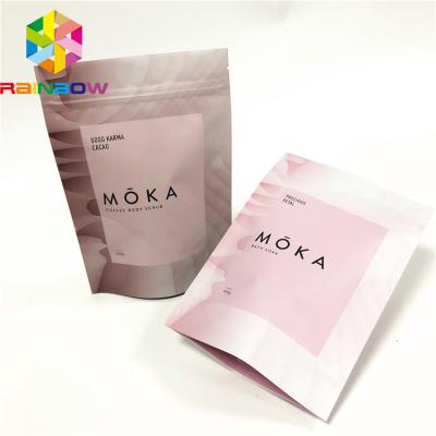 China High Quality Biodegradable Smell Proof Matte Black  Plastic Packaging Bags for sale