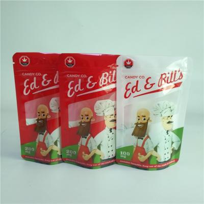 China Custom Printed Resealable Herbal Incense Packaging Bags CBD Gummies Pouch Capsules Sachet for sale