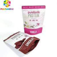 China Reusable stand up pouch with  food storage packaging zipper pouch flat type printed bags for sale