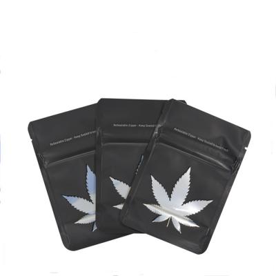 China Custom Printing Aluminum Foil Child Resistant Candy Packaging Mylar Bag Matt Smell Proof Childproof  Pouch for sale