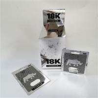 China Customized private label pill capsule blister package 18K gold silver grey paper card box for sale