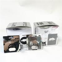China Hot sale 3D Card Blister Packaging Rhino 18K Gold Capsule bullet paper Card Rhino Pill blister packaging for sale