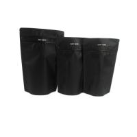 China In Stock Black Aluminum Foil Child Resistant Edible Food Grade Flower Gummy CBD Canabis Packaging Smell Proof Bag for sale
