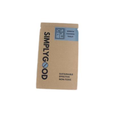 China Recyclable Material Brown Kraft Customized Paper Bags For Cosmetic packaging for sale