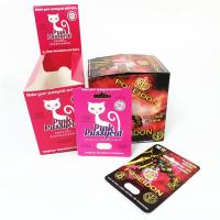 China Advertising Printing Custom Plastic 3D Lenticular Card Custom Rhino Male Enhancement Pill Packaging Boxes Pink Pussycat for sale