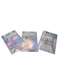 China Clear Front CYMK Laminated Holographic  Pouch for sale